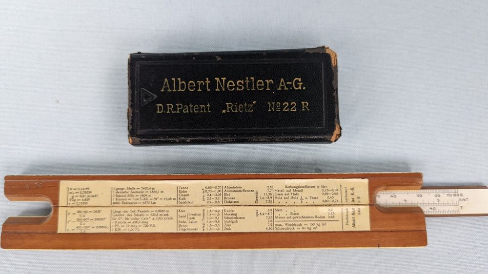 Rechenschieber ALBERT NESTLER, N° 22 R, 15cm | Kaufen auf Ricardo