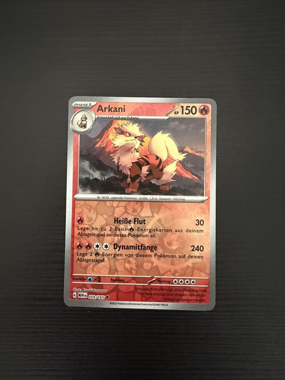 Pokemon TCG S&V 151/Arkani #059 [RH]🇩🇪 (Neu (gemäss Beschreibung)) in ...