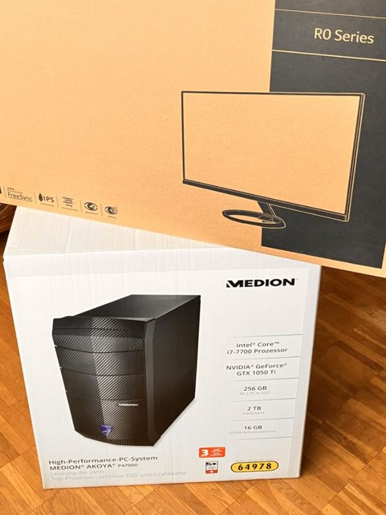 MEDION Game NVIDIA GeForce GXT 1050 TI & Bildschirm Game-PC (Gebraucht ...