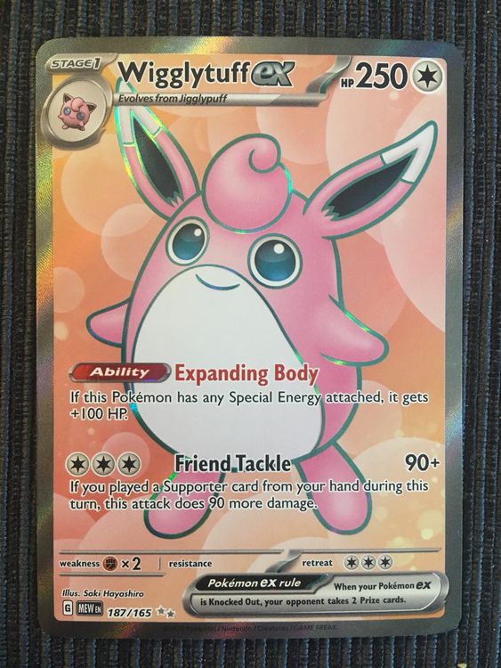 Pokemon Wigglytuff EX Fullart Scarlet Violet 151 Englisch (Neu (gemäss ...