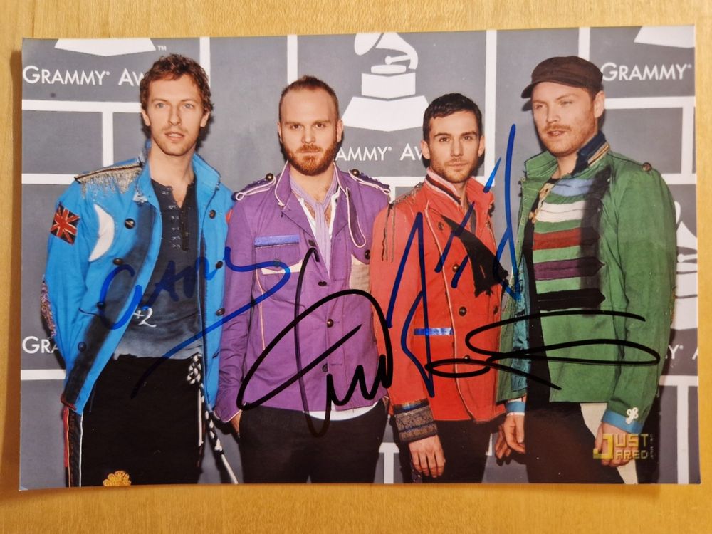 Coldplay, Original Autogramm auf Foto in Farbe (Gebraucht) in Salmsach ...