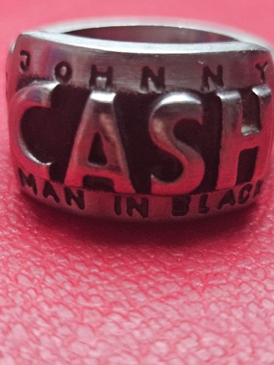 Johnny Cash Edelstahl Ring | Kaufen auf Ricardo