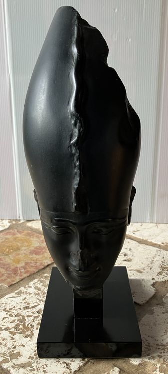 Sculpture tête roi Psammetique III sous forme du dieu Osiris (D ...