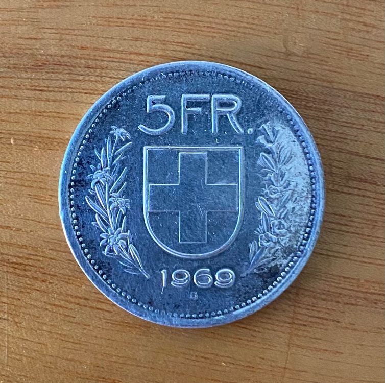 5 Franken 1969 (Gebraucht) in Münsingen für CHF 8 – mit Lieferung auf Ricardo kaufen