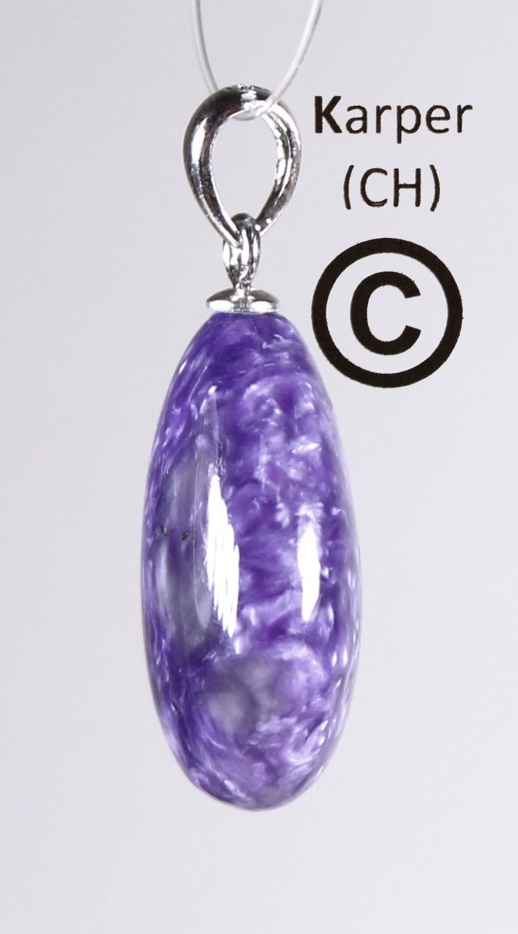 Charoit - Charoït / Pendent Charoite - Charoïte, S 925 Rh (Neu und ...