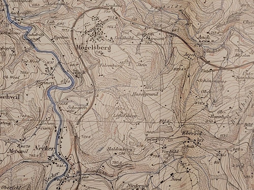 SWISSTOPO Karte BRUNNADERN Bodensee Toggenburg BT SOB Bahn | Kaufen auf Ricardo