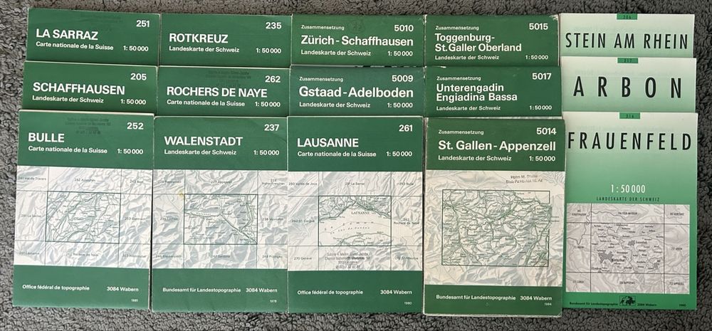 Diverse Landkarten / Massstab 1:25‘000/50‘000/100‘000 | Kaufen auf Ricardo