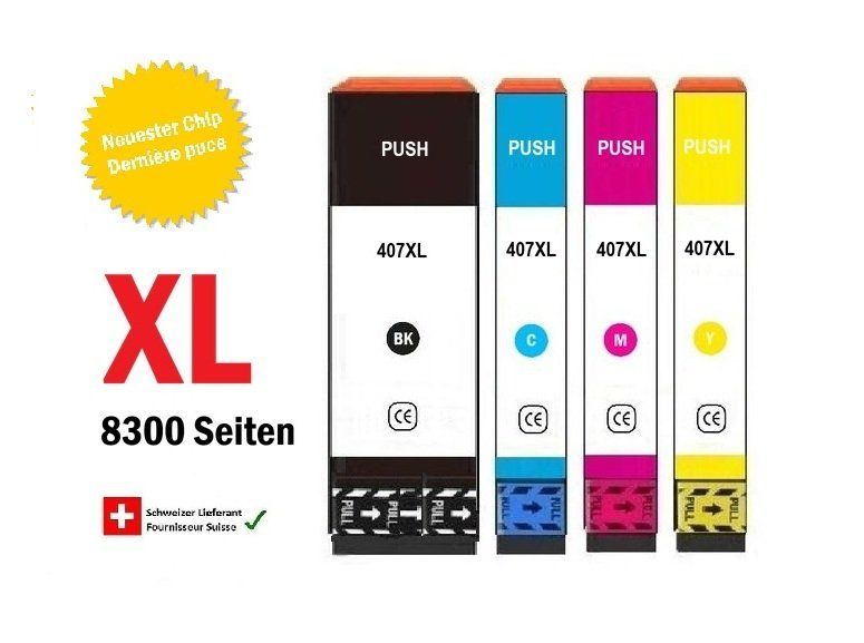 Epson 407 XL, E-407 XL – kompat. Drucker-Patronen Tinte (Neu und ...