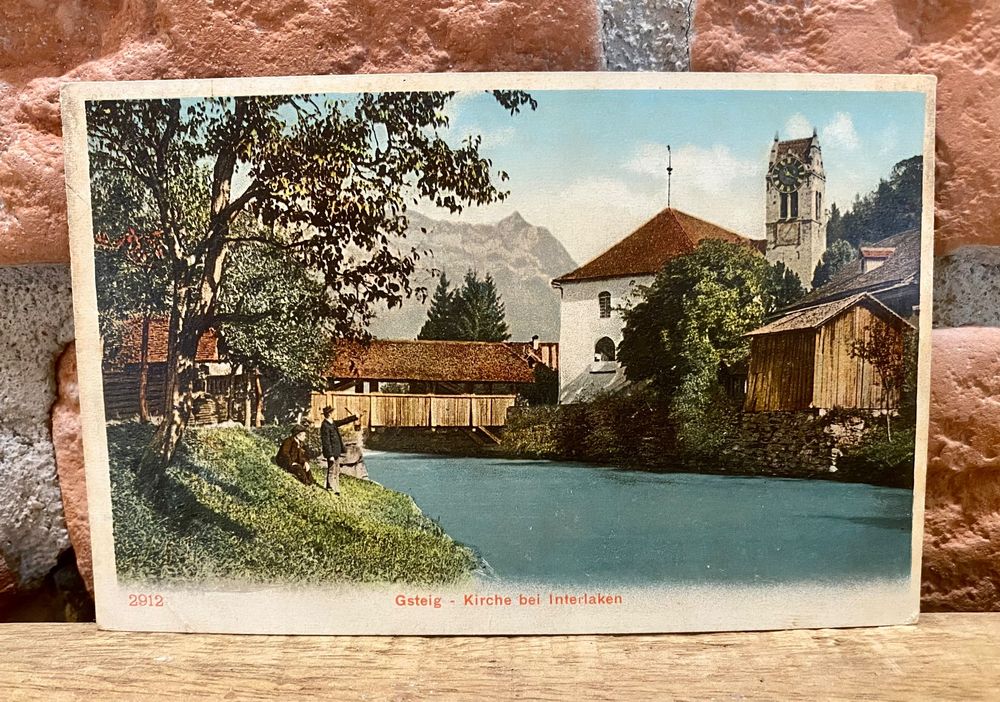 Alte AK - GSTEIG - Kirche bei Interlaken (Gebraucht) in Root für CHF 1 – mit Lieferung auf ...