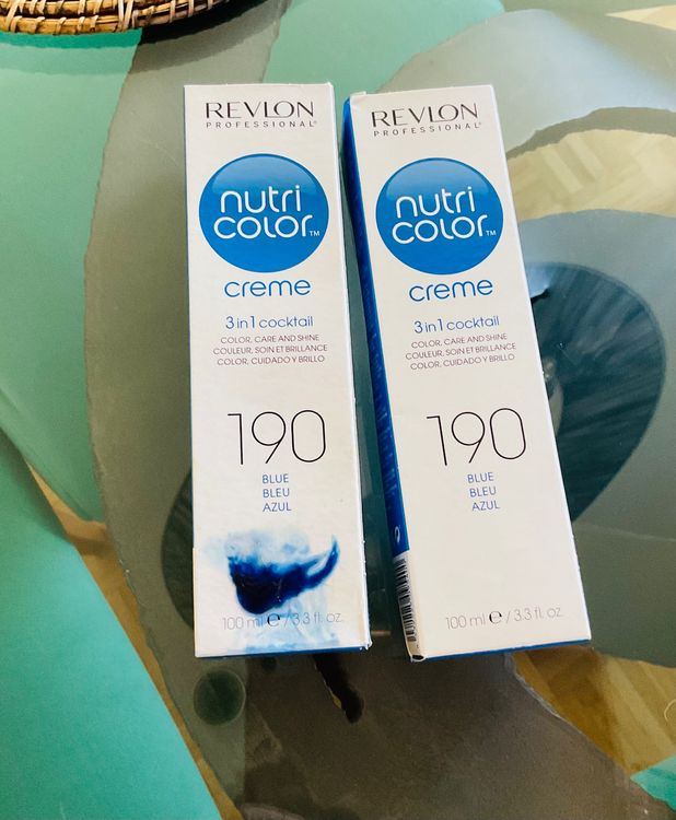 Revlon Nutri Color Crème 190 Bleu - Cheveux éclatants! 2 tub (Neuf ...