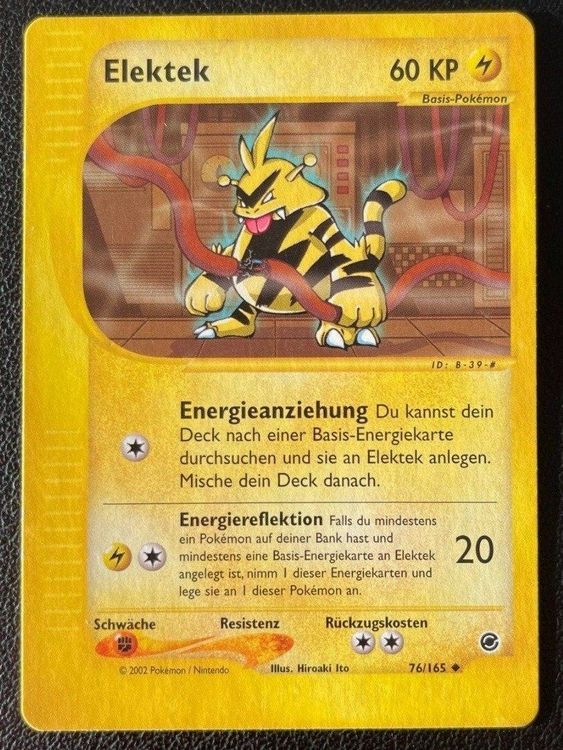 Elektek 76/165 Pokémon Expedition (Neu (gemäss Beschreibung)) in für ...