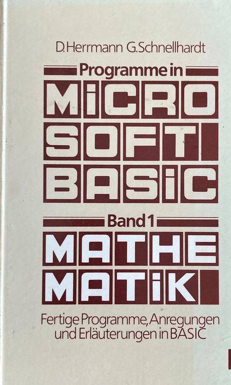 Buch: Programmieren in MICROSOFT BASIC (Gebraucht) in Eglisau für CHF 11.25 – mit Lieferung auf ...