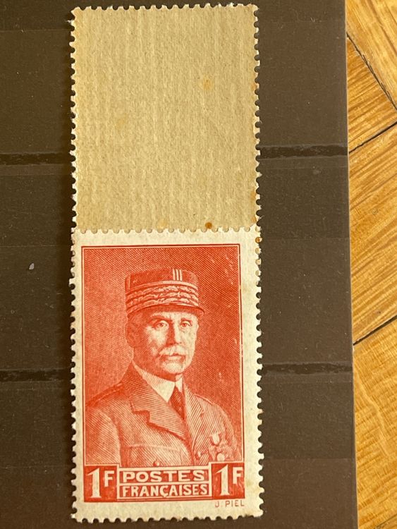 timbre français le 472 c sur raccord, 165 euros. (Gebraucht) in peseux ...