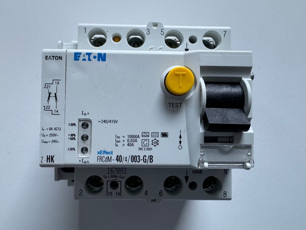 Eaton FI-Schutzschalter allstromsens 40A 0.03A G B (Gebraucht) in ...