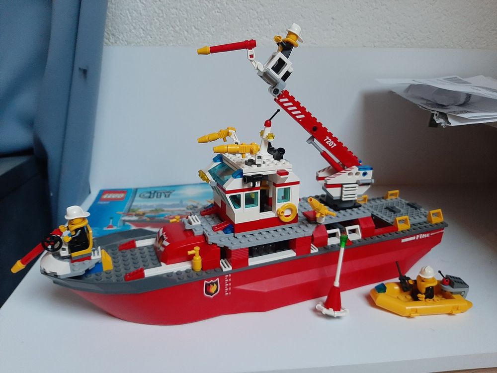 Lego City Set 7207 Feuerwehrschiff, vollständig | Kaufen auf Ricardo