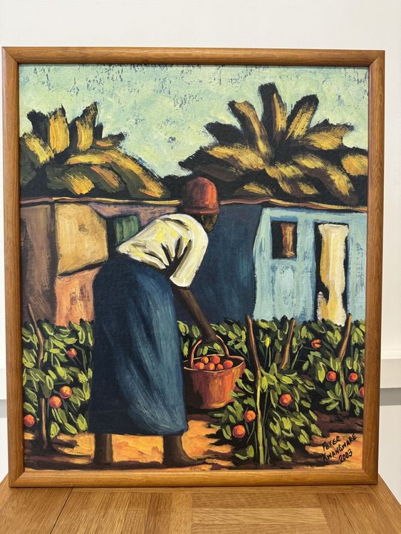 Original Gemälde Peter Kwangware Zimbabwe Kunst Africa (Gebraucht) in ...