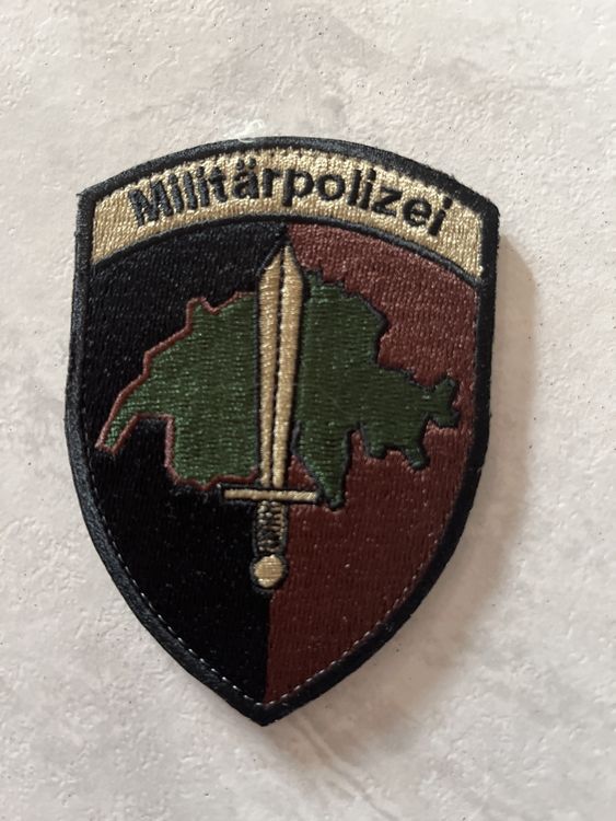 Militärpolizei Schweiz Stickabzeichen Armee Rarität (Gebraucht) in ...