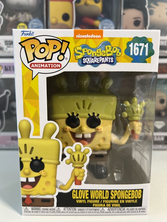 Funko POP! Animation Bob l'Eponge Glove World Spongebob (Neu und ...