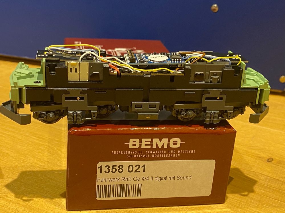 Rhb Bemo H0m Fahrwerk Ge 4/4 II digital mit SOUND ESU V5 (Neu und originalverpackt) in Goldau ...