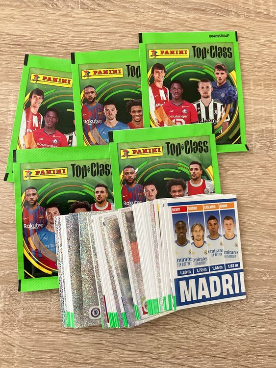 Panini Top Class 2022 5x Tüten versiegelt + 85x Bilder neu (Neu und ...