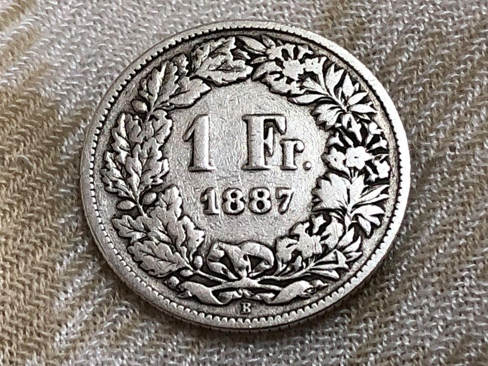 Schweiz 1 Franken 1887 Silber Rar | Kaufen auf Ricardo