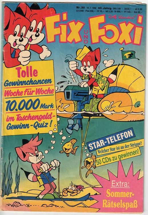 Fix und Foxi Heft 30/1992 - Comic - Der Musterknabe (Gebraucht) in ...