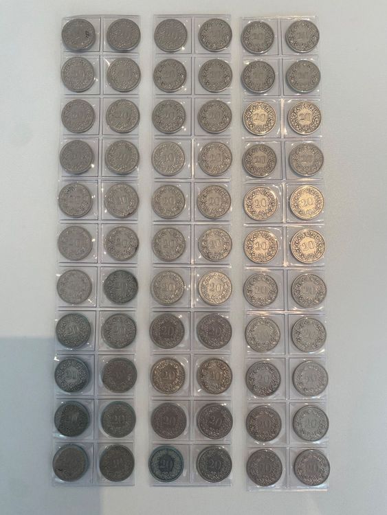 66 Stk 20 Rp Div Jahre (11) (Gebraucht) in Ballwil für CHF 24 – mit Lieferung auf Ricardo kaufen