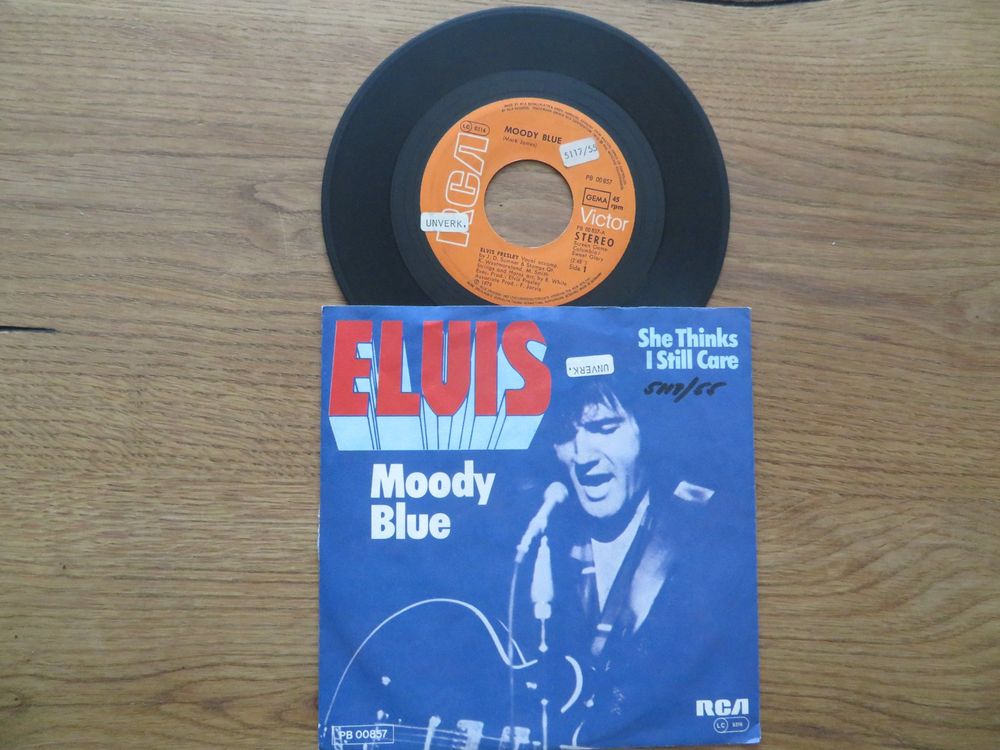 Elvis Presley - Moody Blue Single (Neu (gemäss Beschreibung)) in Zürich ...