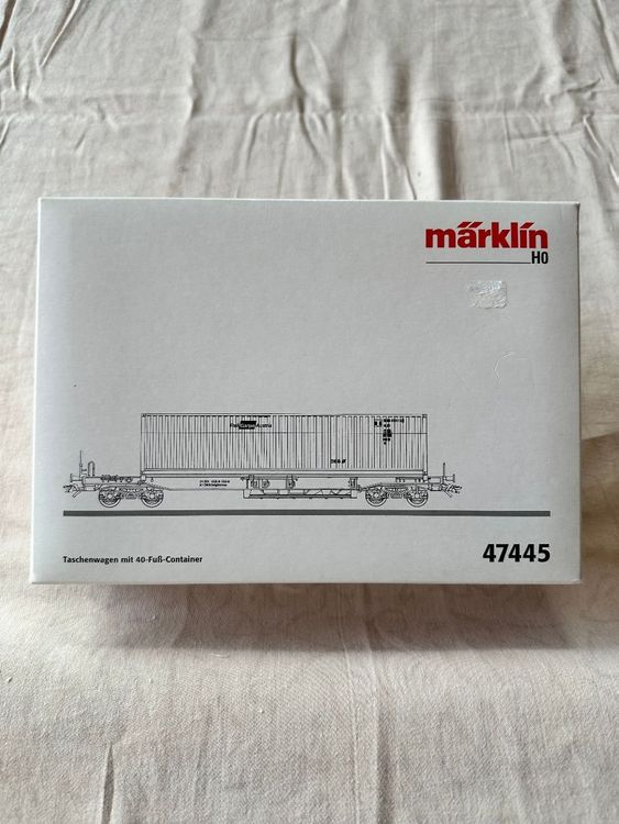 Märklin 47445 Taschenwagen mit 40 Fuss - Container | Kaufen auf Ricardo