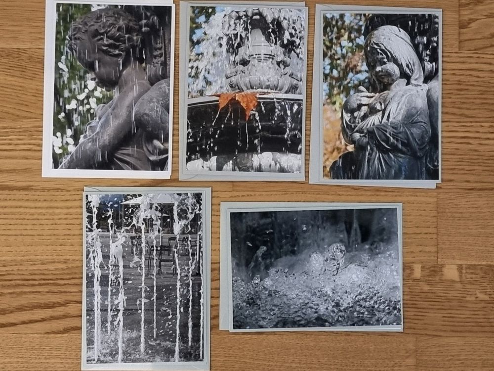 5 Karten / Motiv: Brunnen in Zürich (handgemacht) (Neu (gemäss Beschreibung)) in Zumikon für CHF ...