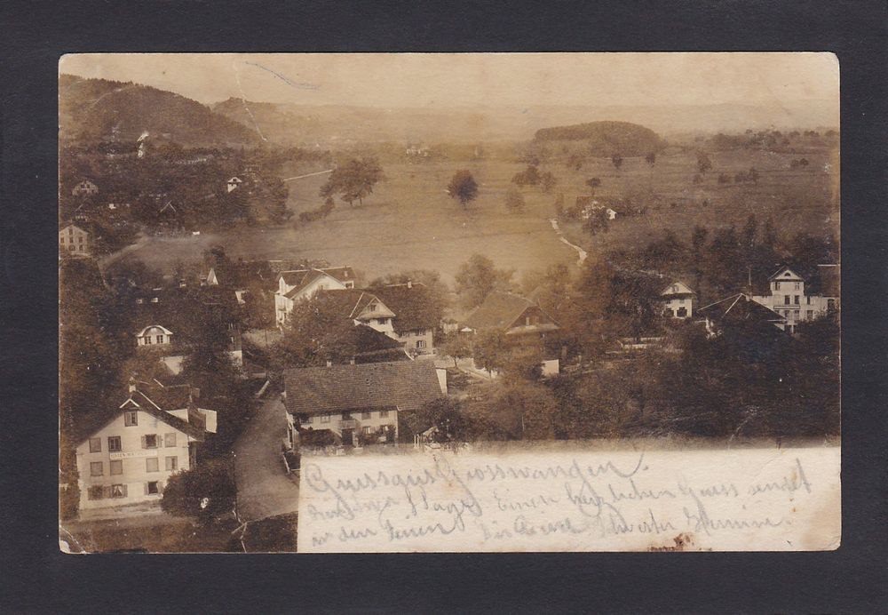 GROSSWANGEN, antike Photokarte, 1899 | Kaufen auf Ricardo