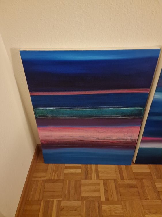 2 Bilder Acrylfarben auf Leinwand | Kaufen auf Ricardo