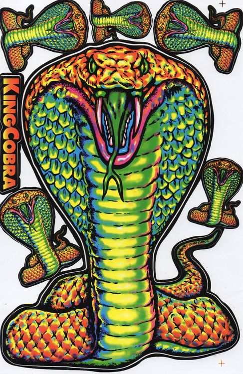 Kobra Motorrad Aufkleber Sticker 1 Bogen 27 x 18 cm ST266 | Kaufen auf ...