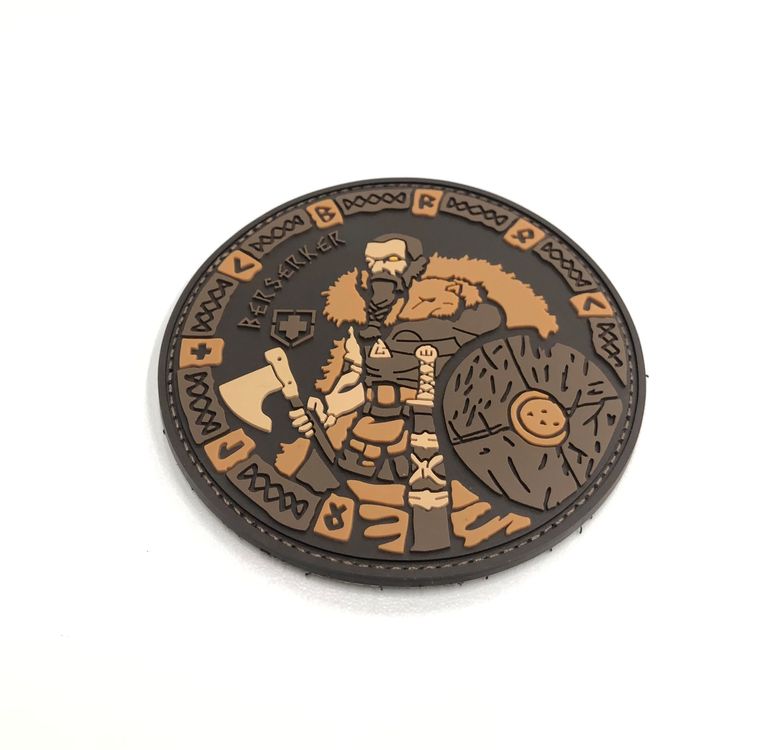 Patch Viking Berserker PVC klett brown | Kaufen auf Ricardo