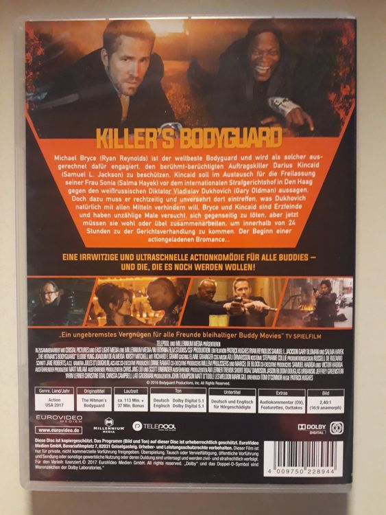KILLER'S BODYGUARD - Ryan Reynolds, Samuel L. Jackson (Gebraucht) in ...
