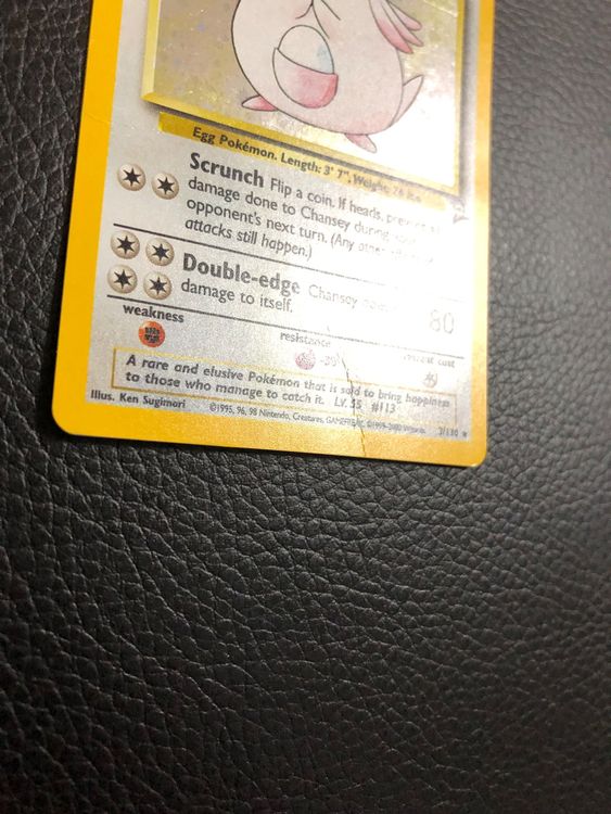 2000 Base Set 2 Chansey Holo 3/130 Ab 1 (Gebraucht) in Paradiso für CHF ...