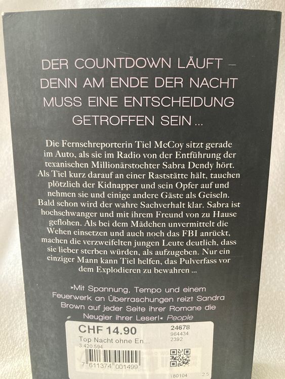 Sandra Brown Buch: Thriller & Roman (Gebraucht) in für CHF 1 – mit ...