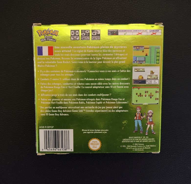 Pokémon version Vert Feuille Nintendo Gameboy Advance (Gebraucht) in ...