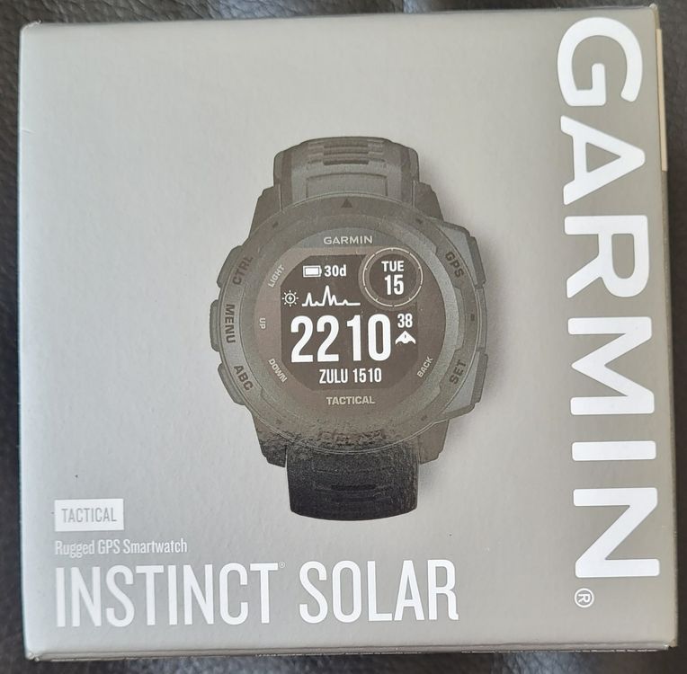 GARMIN INSTINCT SOLAR TACTICAL - SCHWARZ (Gebraucht) in Hombrechtikon ...