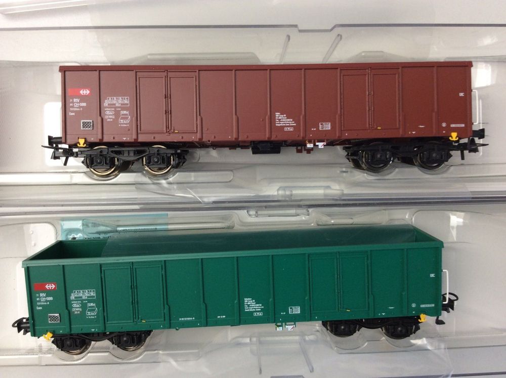 ROCO Set 67091 A+B (2 SBB Güterwagen) (Neu und originalverpackt) in ...