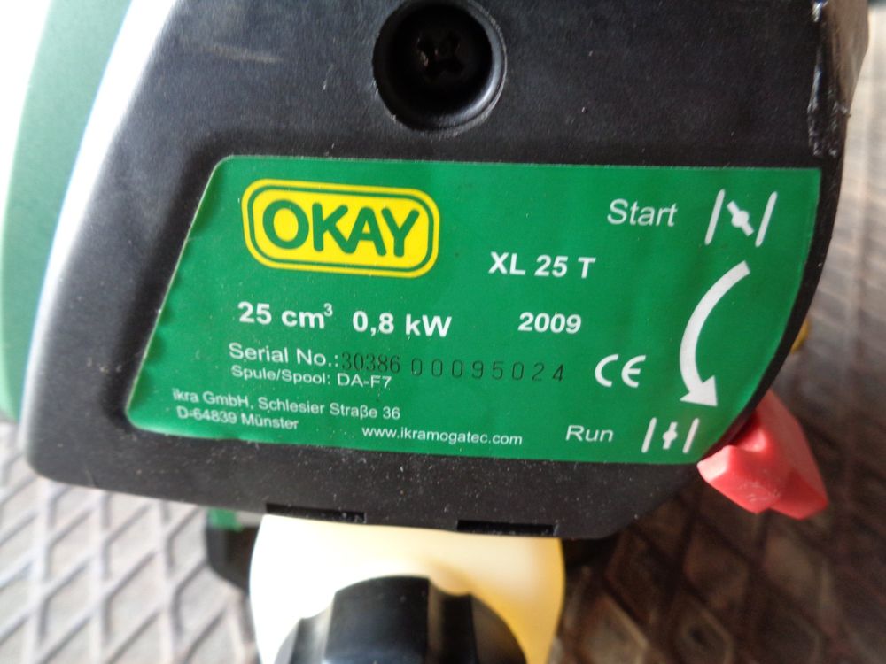 Rasentrimmer "Okay" XL 25T, wenig gebraucht (NEUWERTIG) (Gebraucht) in ...