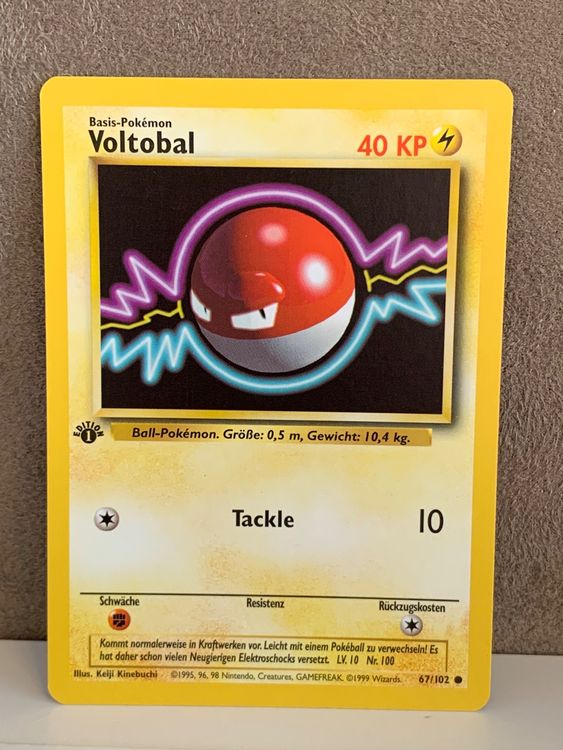 *1.Edition Voltobal DE Base Set Pokemon 67/102 (Gebraucht) in ...