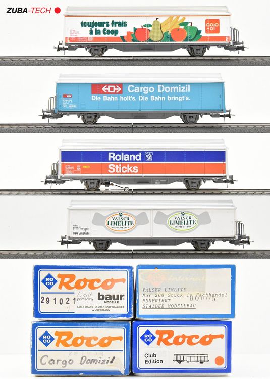 Roco 4x Schiebewandwagen der SBB H0 WS mit OVP (Gebraucht) in St. Gallen für CHF 101 – mit ...