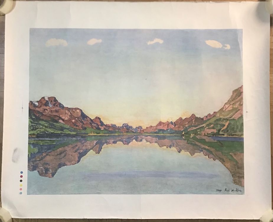 Ferdinand HODLER (1853-1918) Grosse Serigraphie (Gebraucht) in Root für CHF 5 – mit Lieferung ...