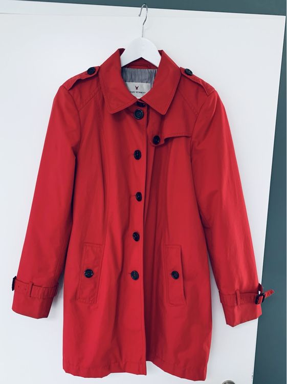 Trench Coat rot Sommer Mantel Jacke von Fuchs Schmitt Gr. 38 (Gebraucht ...