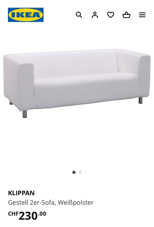 IKEA Klippan 2er-Sofa | Kaufen auf Ricardo