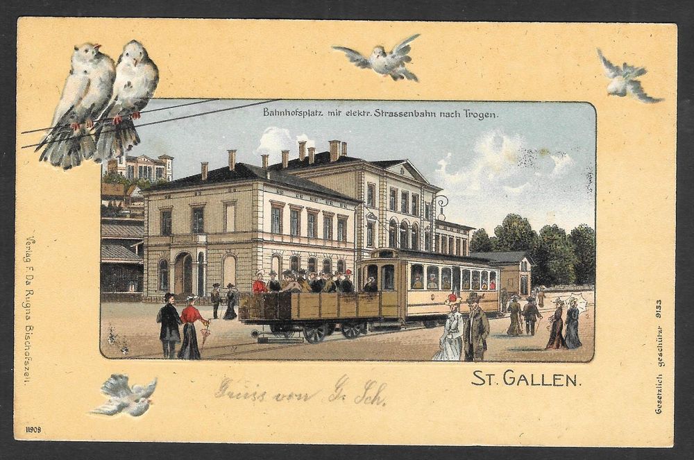 St. Gallen Bahnhofplatz Elektrische Strassenbahn nach Trogen (Gebraucht) in Olten für CHF 60 ...