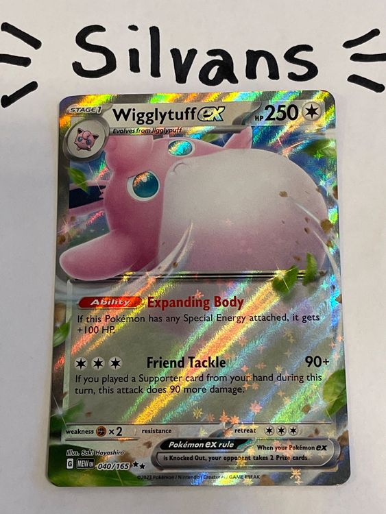 Wigglytuff ex 040/165 MEW 151 Englisch | Kaufen auf Ricardo