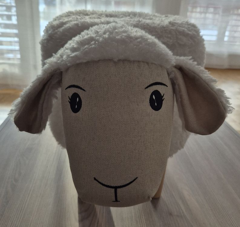 Flauschiger Schaf Hocker, Hocker, Schafhocker (Neu (gemäss Beschreibung ...