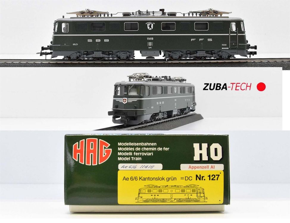 HAG 127 E-Lok Ae 6/6 Kanton AI SBB H0 GS (Gebraucht) in St. Gallen für ...